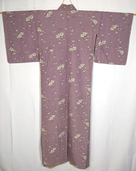 Mauve & Off-White Japanese Kimono | Ohio Kimono
