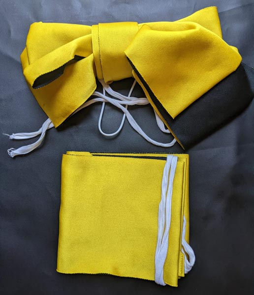 Bold Yellow & Black Tsuke Obi | Ohio Kimono