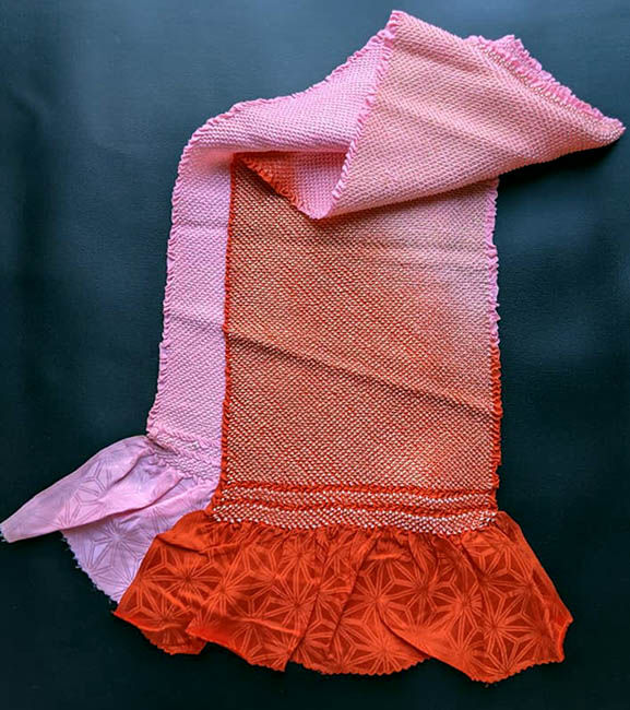 Red & Baby Pink Obiage | Ohio Kimono