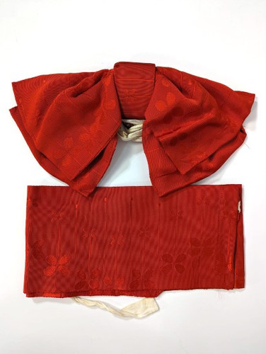 Bold Red Tsuke Obi | Ohio Kimono