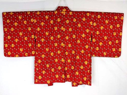 Bold Red & Yellow Haori | Ohio Kimono