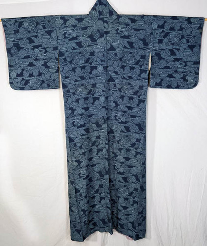 Dark Blue & Ocean Blue Japanese Kimono | Ohio Kimono