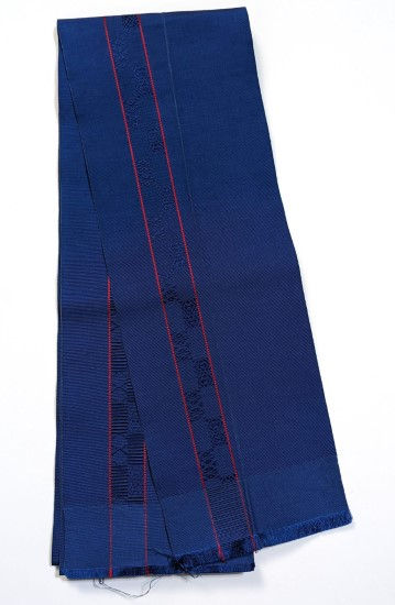 Royal Blue & Red Hanhaba Obi | Ohio Kimono