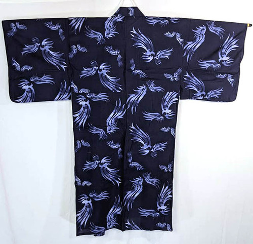 Navy Blue & Ocean Blue Yukata | Ohio Kimono