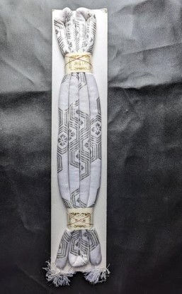 White & Silver Obijime | Ohio Kimono