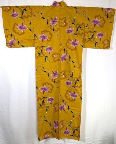 Yellow & Magenta Yukata | Ohio Kimono