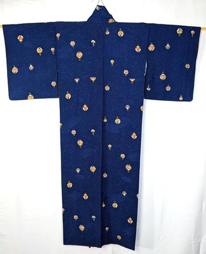 Royal Blue & Yellow Japanese Kimono | Ohio Kimono