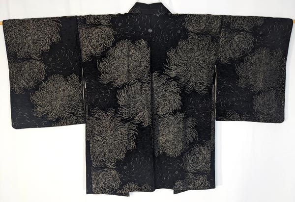 Black & Metallic Gold Colored Haori | Ohio Kimono