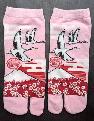 Pink & White Tabi Socks | Ohio Kimono