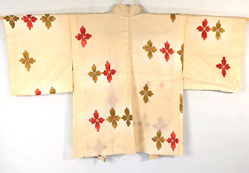 Buttercream Yellow & Red Haori | Ohio Kimono