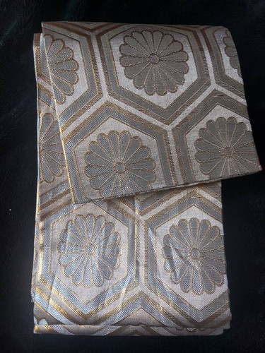 White Odori Obi | Ohio Kimono