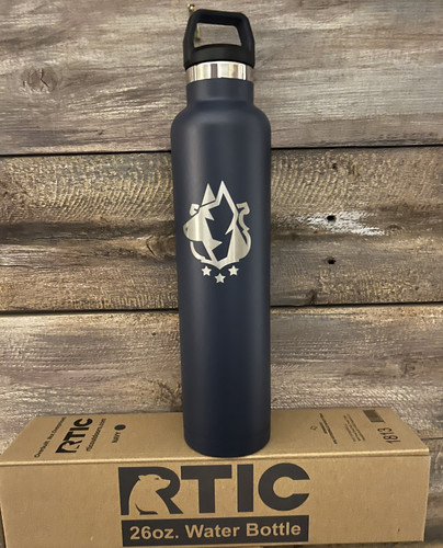 Rtic 26oz insulated bottle with SEPK9 logo (Navy Blue ...