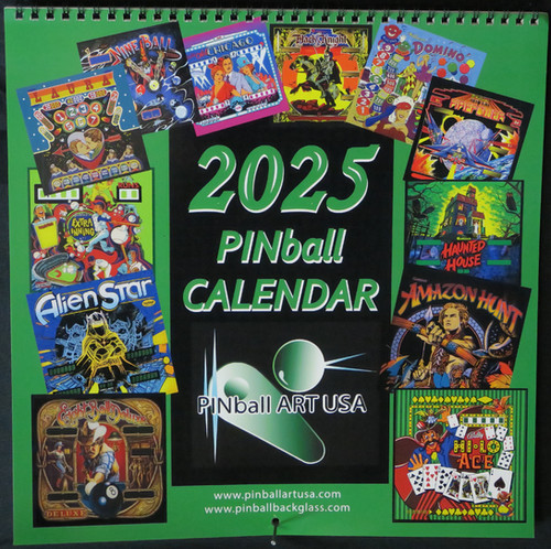 2025 calendar | Pinball Art USA