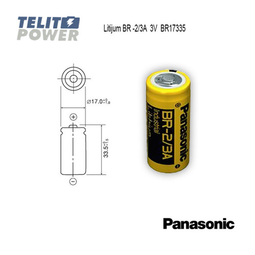 Litijum BR-2/3A 3V 1200mAh Panasonic BR17335 | Telit Power