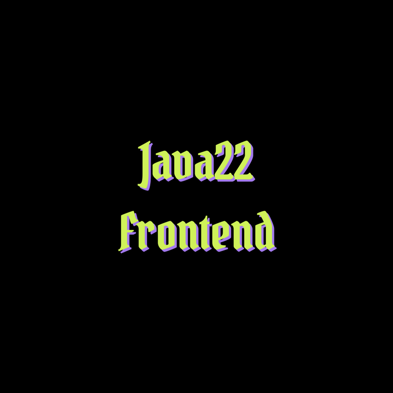 Frontend Java22 | Klarr