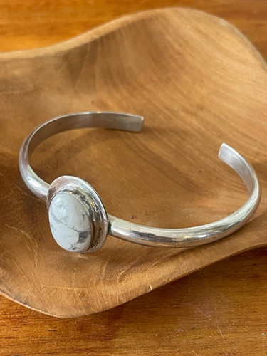 Howlite Cuff | White Rock Silver