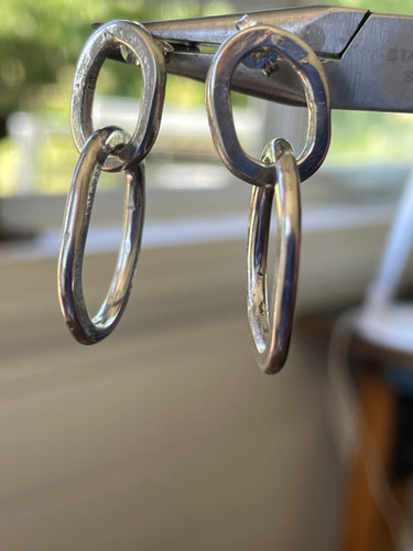 Link hoops | White Rock Silver