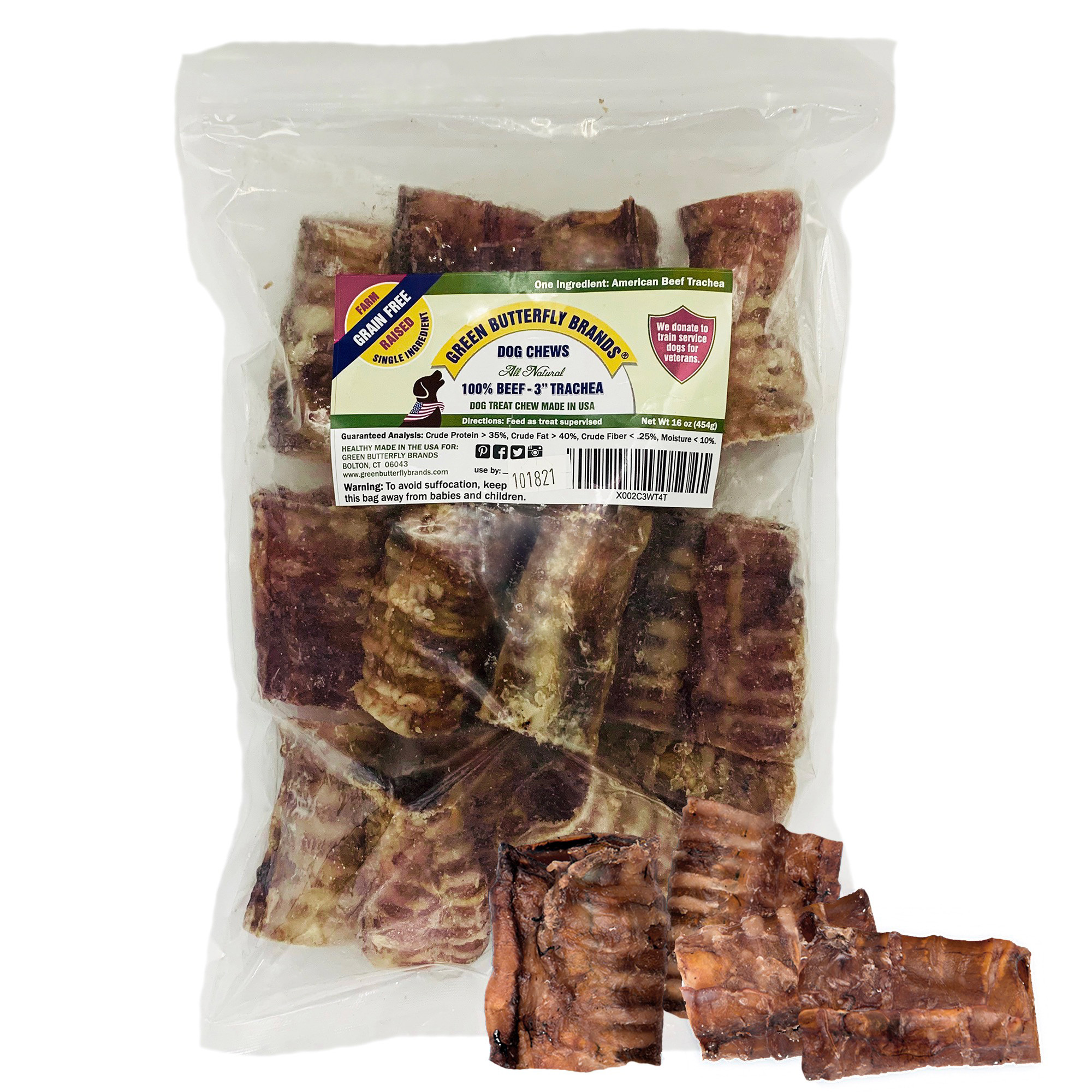 Beef Trachea 3" - 16 Oz.