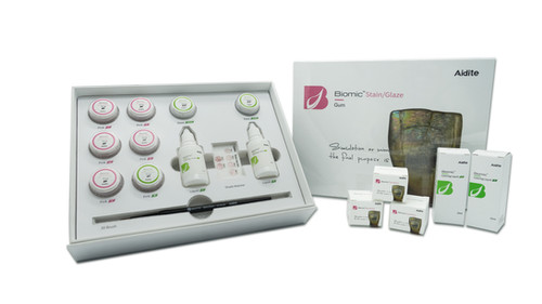 Biomic Tissue Stain and Glaze Kit Aidite | GlobalDentalGallery