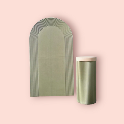 Edged rippled board + rippled plinth set | Elegance Woodworking