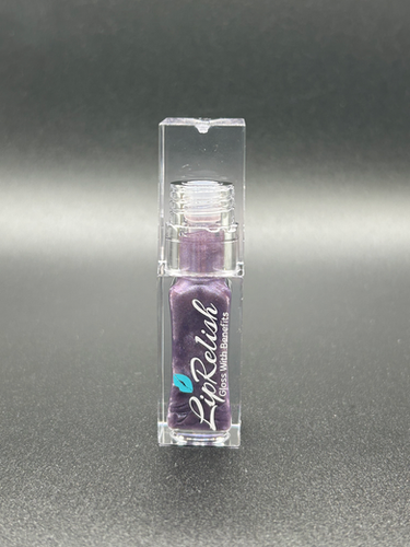 Purple shimmer Berry Lip Gloss | Blueberry Flavor | LipRelish by Tam