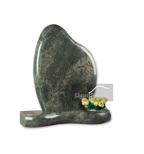 The Pebble Granite Headstone Tropical Green | Elegant Memorials