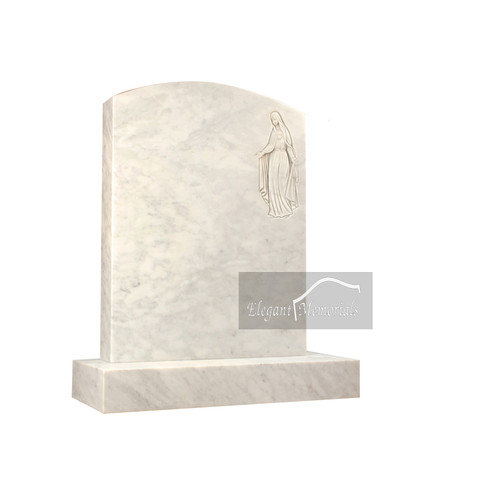 The Loughton Granite Headstone Italian Carrara Marble | Elegant Memorials