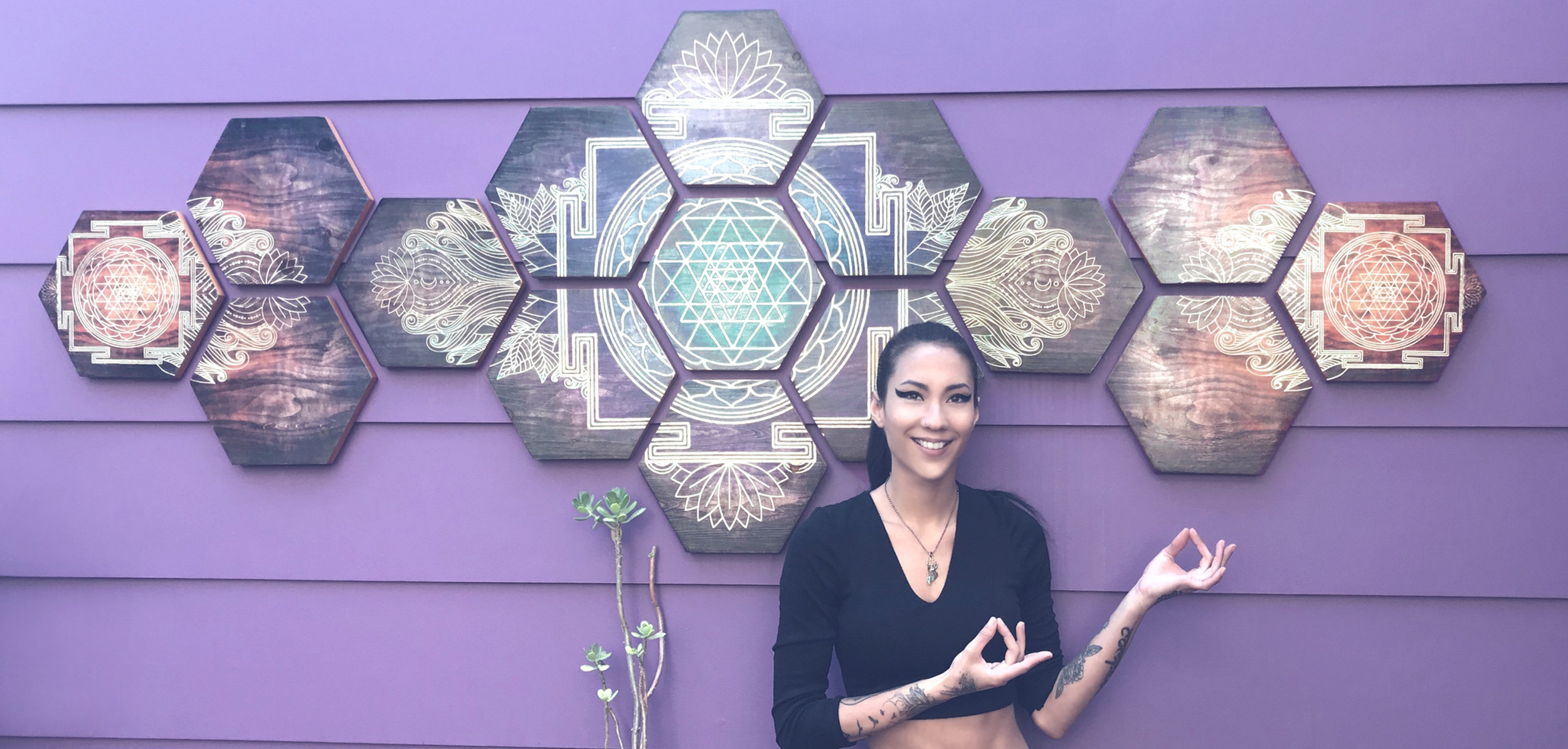 Continuous heART | Wood Art by Aimee Baca | Local San Diego Artist