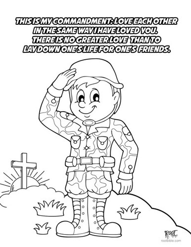 Military Holiday Coloring Pages | Root Bible