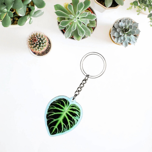Keychain Philodendron Splendid Leaf | The Foliage Studio
