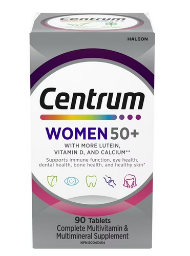 Centrum Women 50+ Multivitamin and Multimineral Supplement Tablets ...