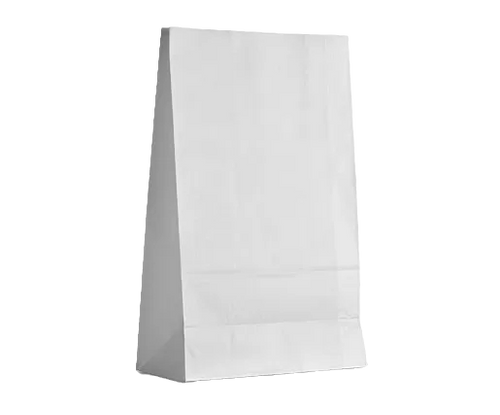White Kraft Takeaway Bag - SOS 16 (250pcs/ctn) | Zenpacks