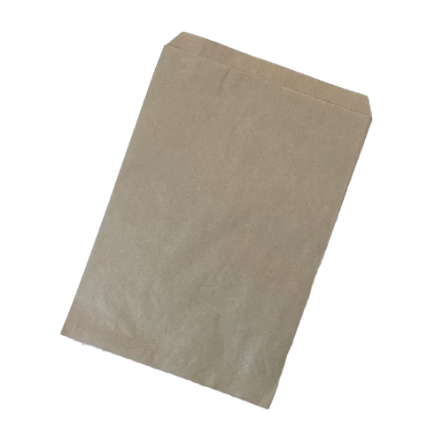 Brown Kraft Flat Paper Bag - 2F (500pcs/ctn) | Zenpacks
