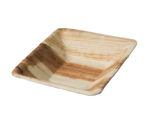 Palm Leaf Square Bowl - 18cm/7” (100pcs/ctn) | Zenpacks
