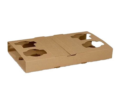 4 Cup Cardboard Holder (100pcs/ctn) | Zenpacks