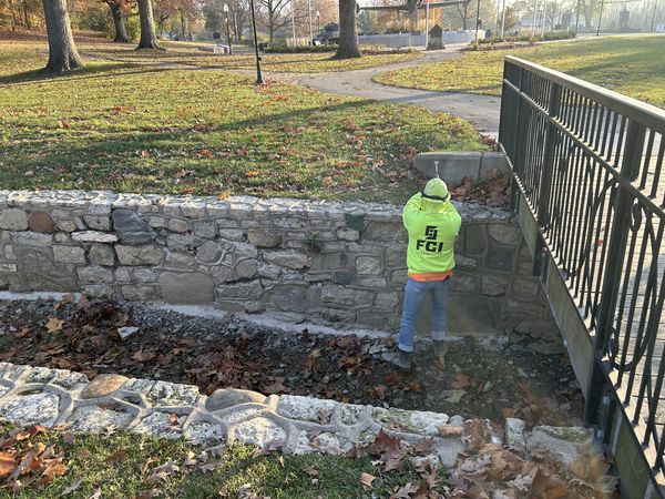 Memorial Park Restoration Work