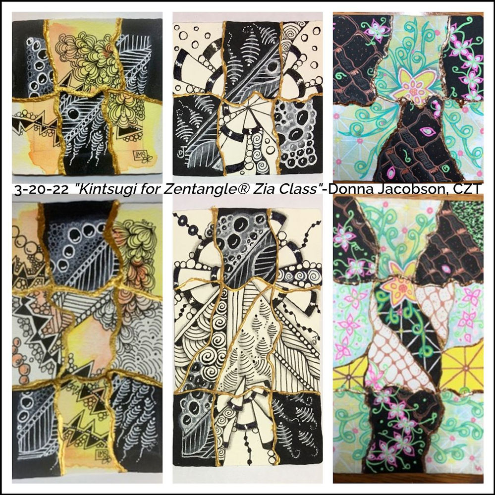 Kintsugi for Zentangle Art | Tangle Alaska