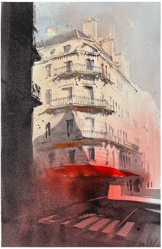 aquarelle Alex Hillkurtz - rare mood | entreedesartistes