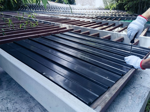 Professional/Trapezoidal Sheet Metal - Set of 12, Anthracite | big ...