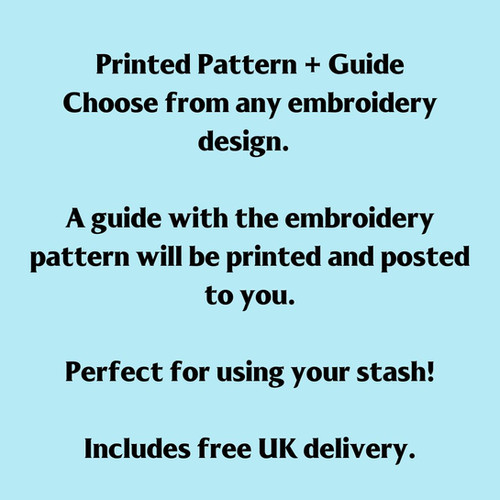 Printed Embroidery Pattern & Guide, including free UK postage. Learn ...