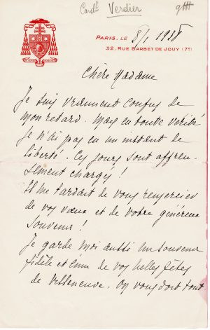 VERDIER, Cardinal Jean (1864-1940) | Spiritus Rarities