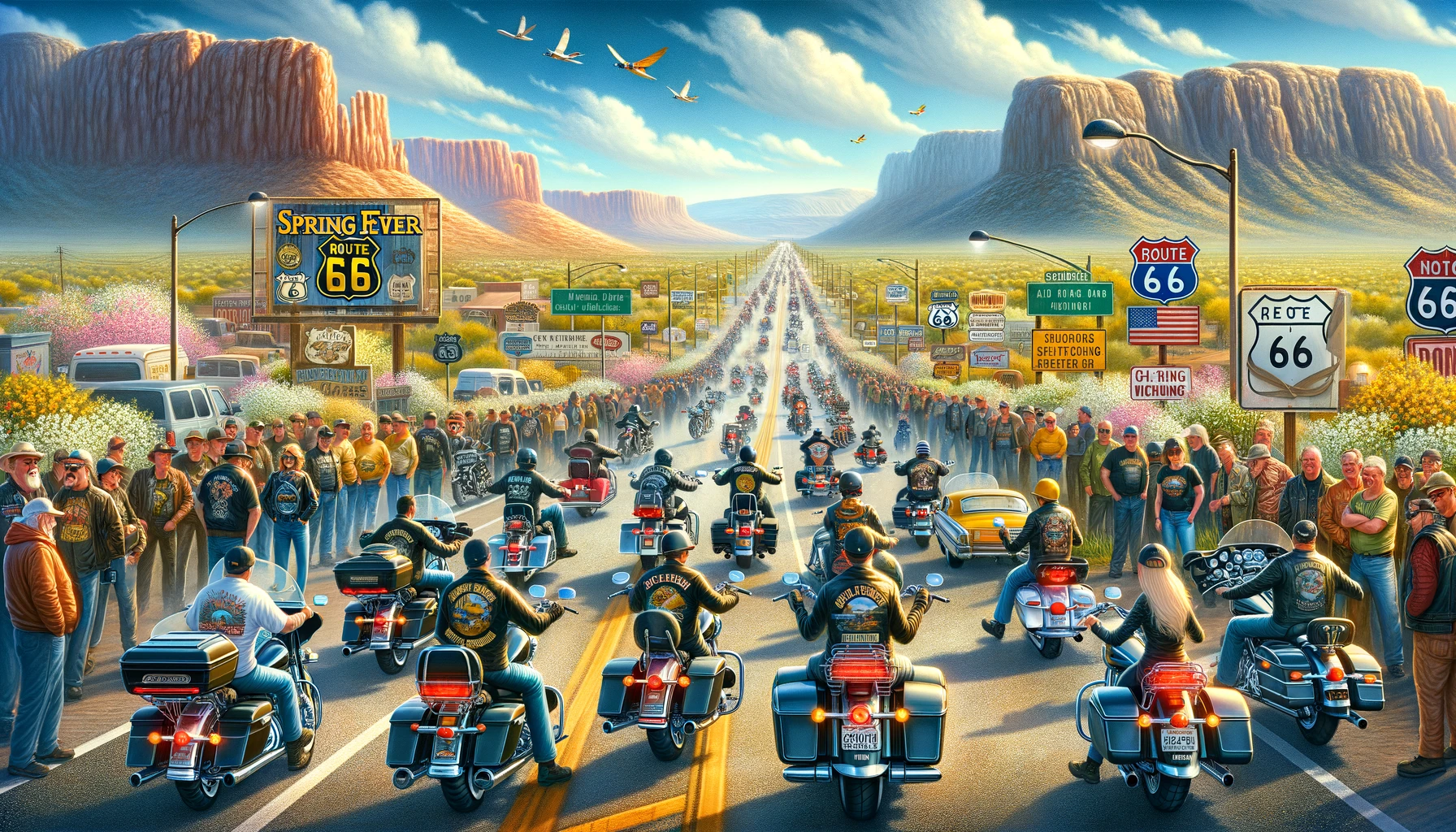 Revving Up Excitement: The Route 66 Spring Fever Motorcycle Rally 2024