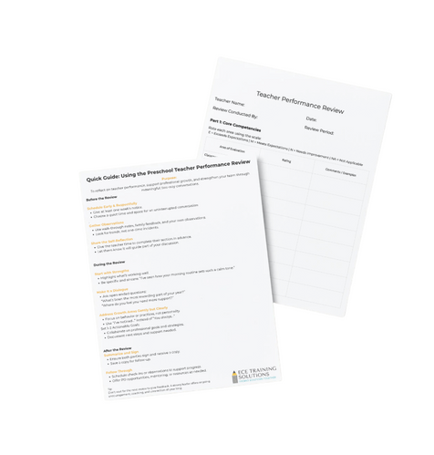 Performance Review Forms | ECETS