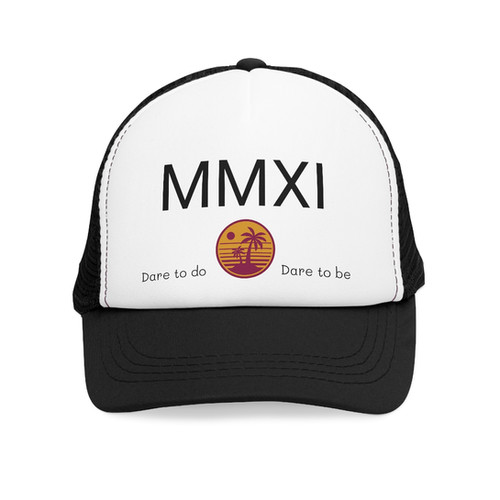 MMXI Dare to Do Mesh Trucker Cap "astro black" | MMXI