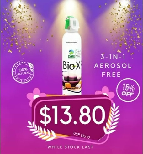 Bio-X 3-in-1 VOC-Free Aerosol (300ml) – Lavender Fragrance | Bio-X ...