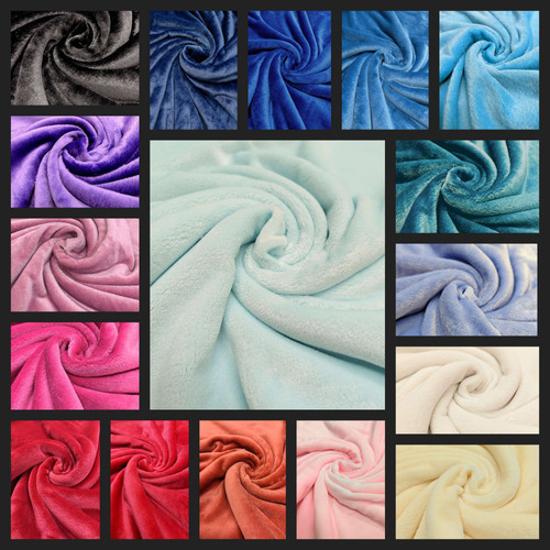 Double Sided Super Soft Plain Cuddle Fleece | Paragon Fabrics