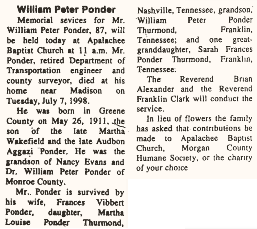 William Peter Ponder