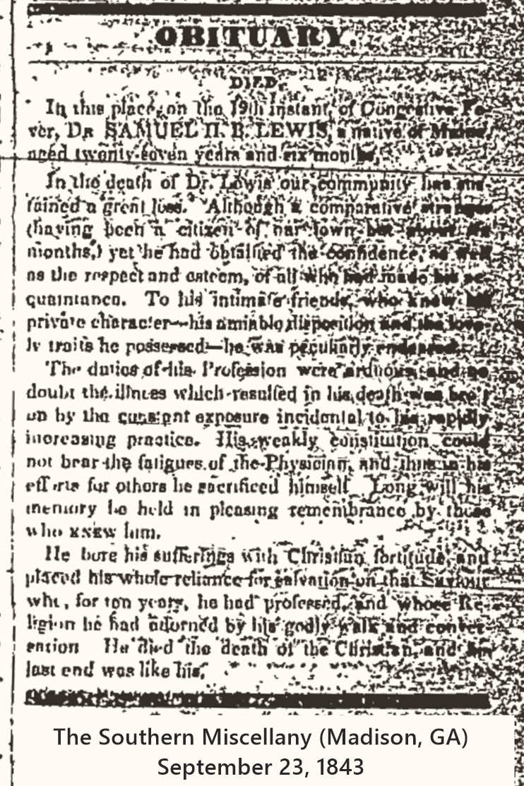 Samuel Harding Brown Lewis