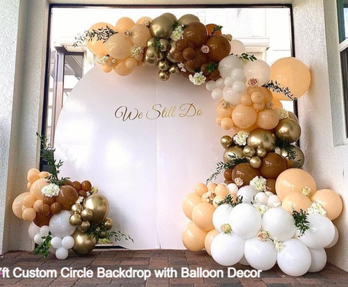 Circle Backdrop with Balloon Decor | Taneshia C Patterson