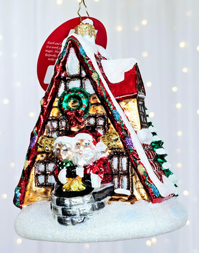 Christopher Radko Alpine A-Frame 1021297 Christmas Ornament